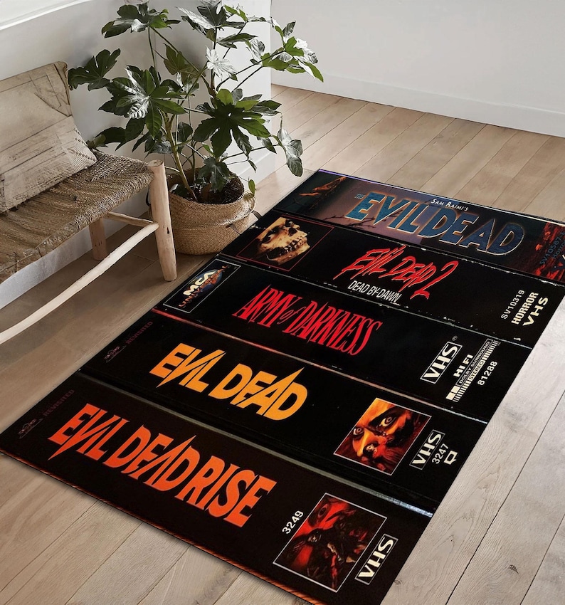 Retro Horror Movie VHS Rug: Halloween Film Decor - Etsy Canada