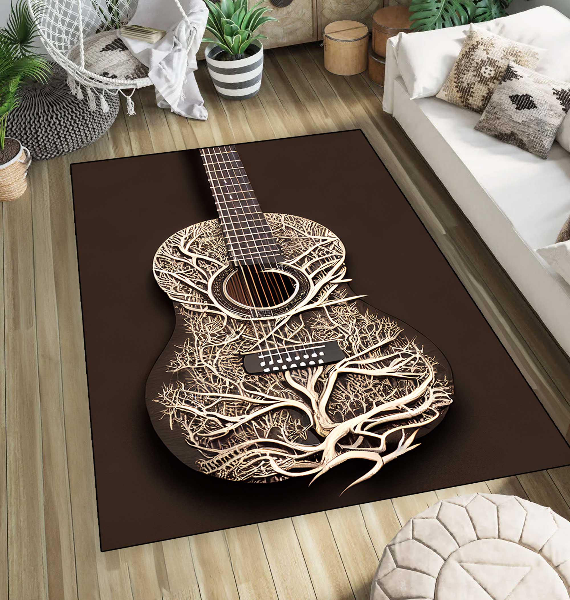 Legends of Rock Guitar Rug: Music Area Rug - Etsy