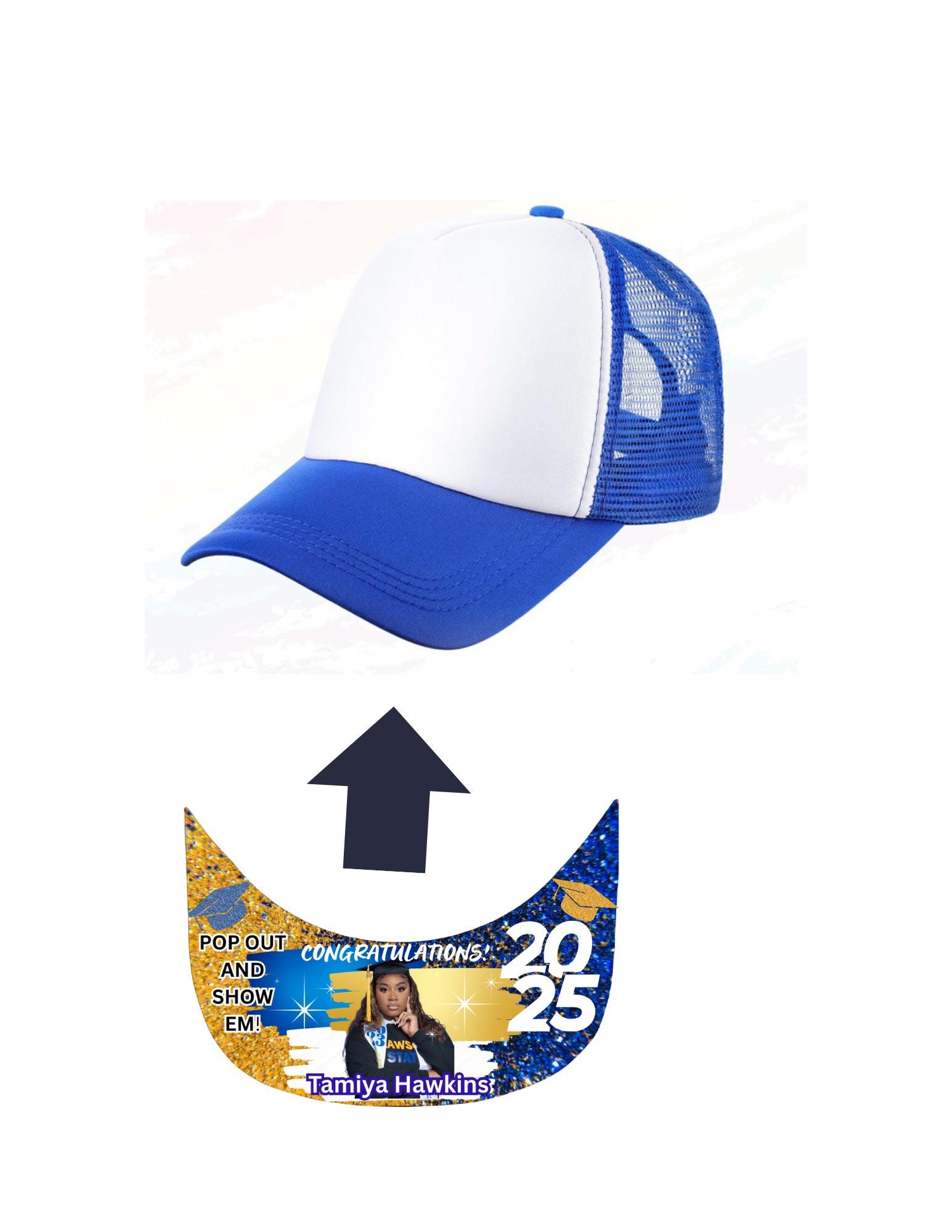 Trucker Hat Brim Graduation Template Digital PNG Download - Etsy