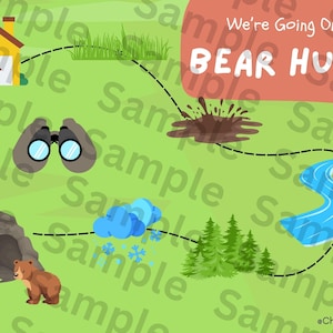 Going on a Bear Hunt Visual - Etsy