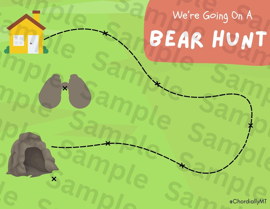 Going on a Bear Hunt Visual - Etsy