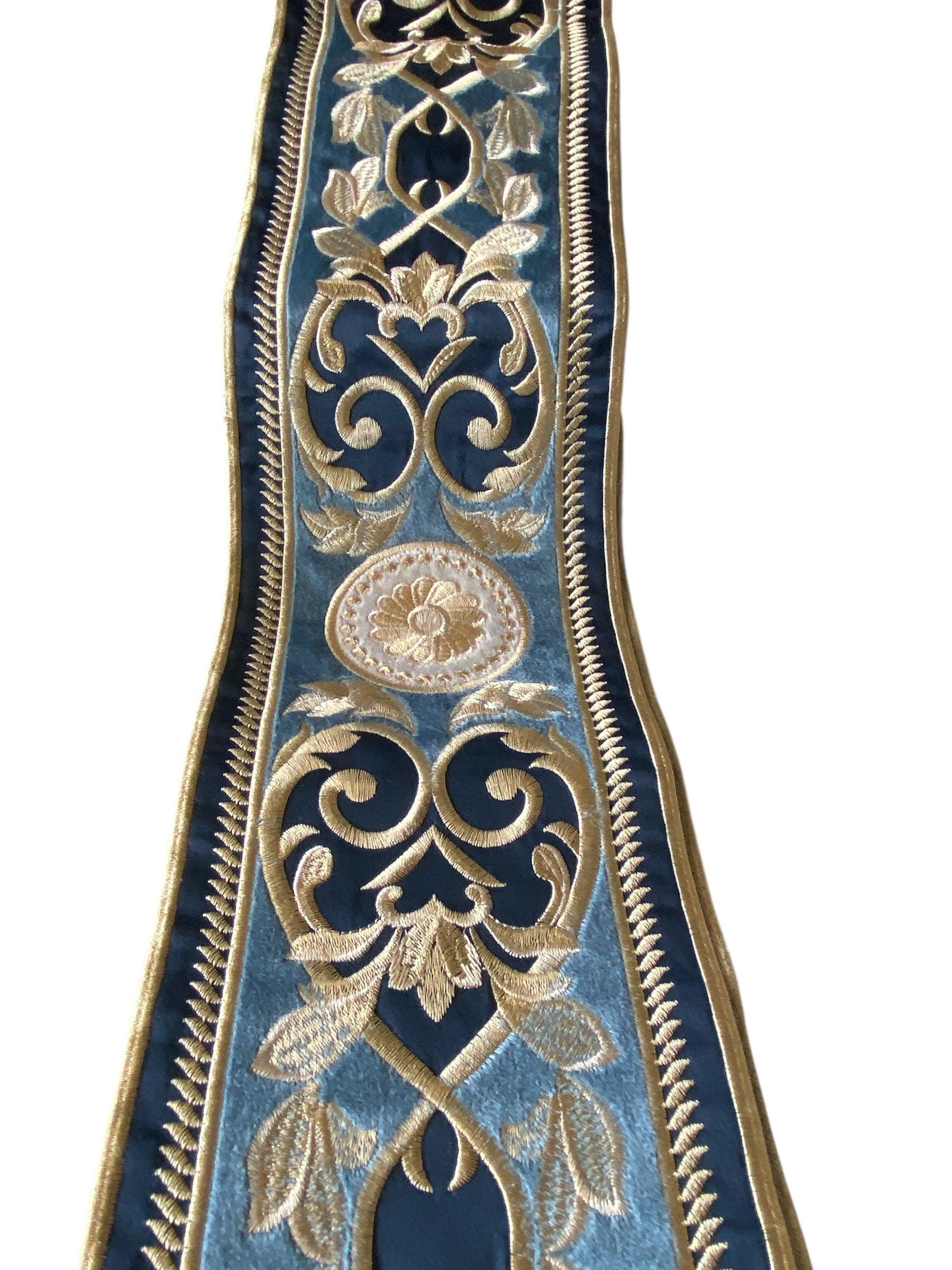 Fabric Trim With Embroidery Thread, Premium Quality 3D Edge Curtain ...