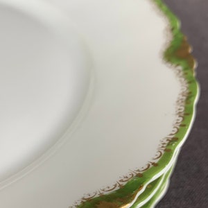 Vintage Rosenthal Dessert Plates Set of 4. Versailles Bavaria Green and ...