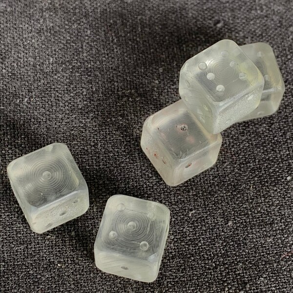 Clear Dice Set - Etsy