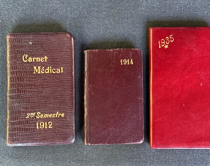 Antique Diaries Instant Collection of 3. Vintage Collectibles 1912 ...