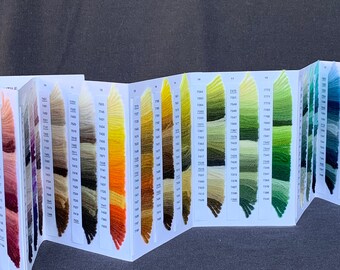 Dmc Tapestry Wool Color Card | Etsy