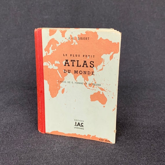 The Smallest French Atlas. Have the World in Your Pocket. 1940 | Etsy