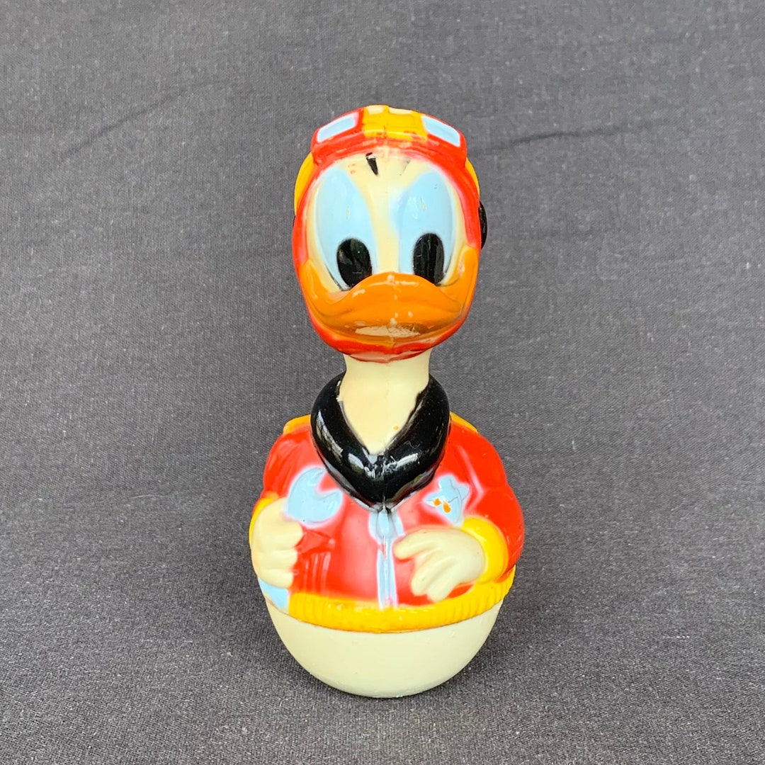 Vintage Roly Poly Mechanic Donald Duck Walt Disney Collectible Rocking ...