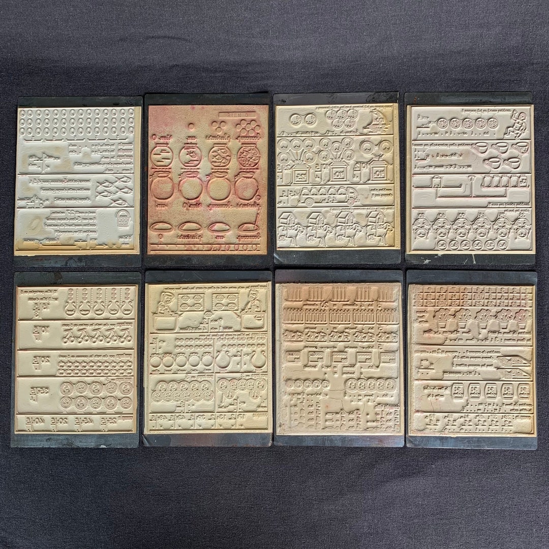 Vintage Mathematics Class Counting Lesson Rescued Stencil Machine ...