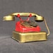 Red and Gold Antique Tin Toy Telephone. Rescued Vintage Money - Etsy