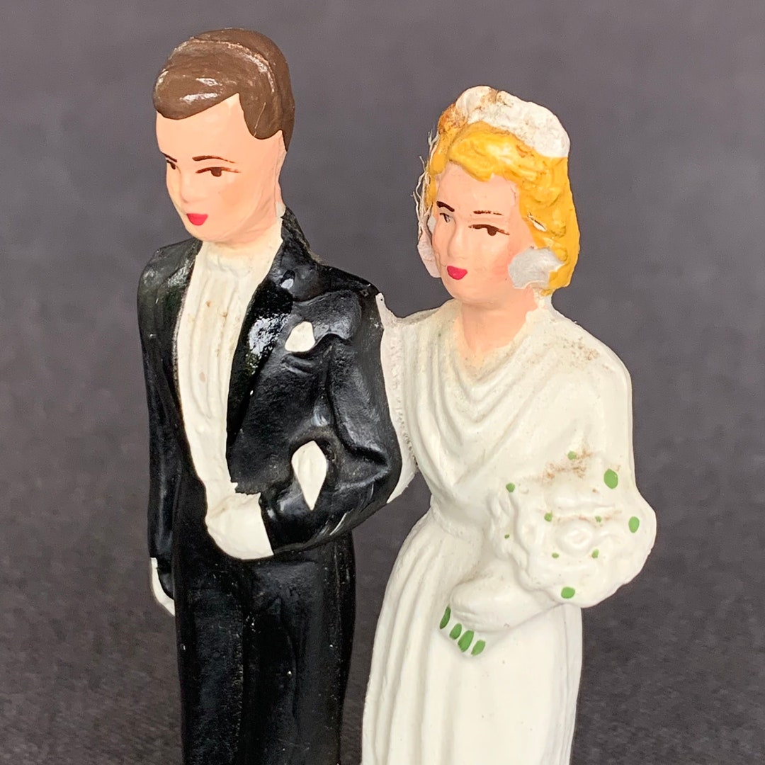 Antique Wedding Cake Topper... Engagement Marriage Retro Gift - Etsy
