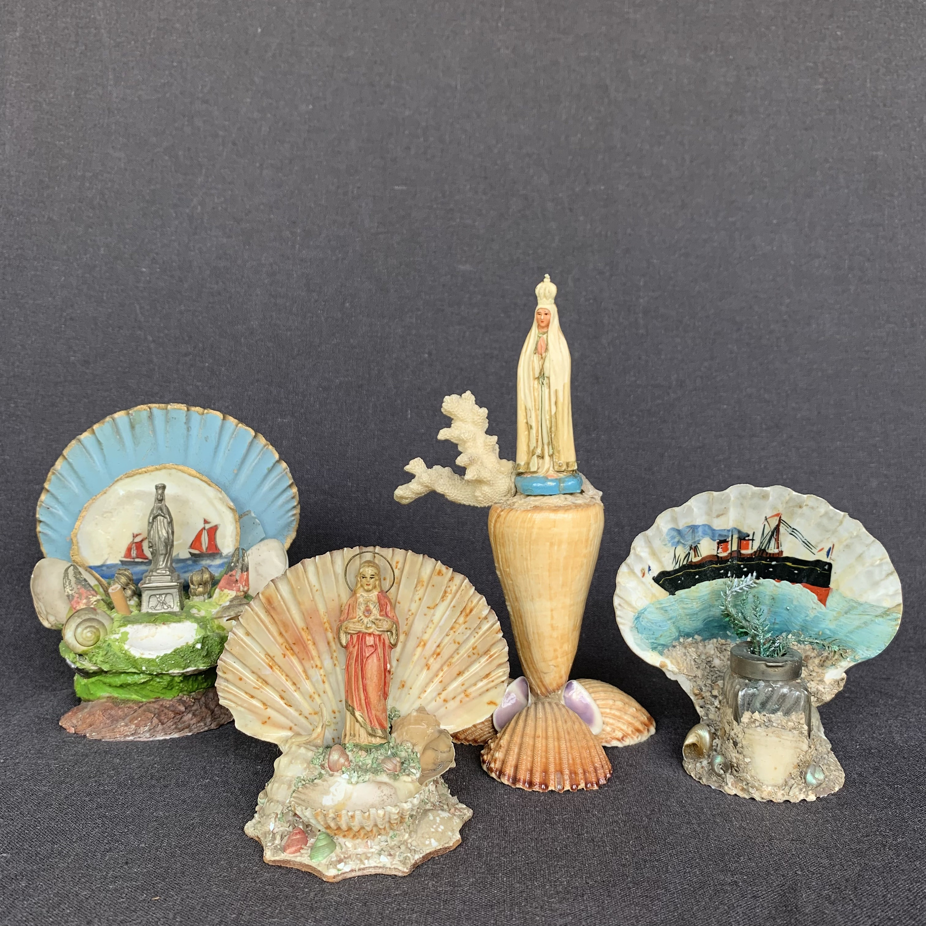 Vintage Kitsch Collectibles Seashells Art Travel Souvenir. - Etsy