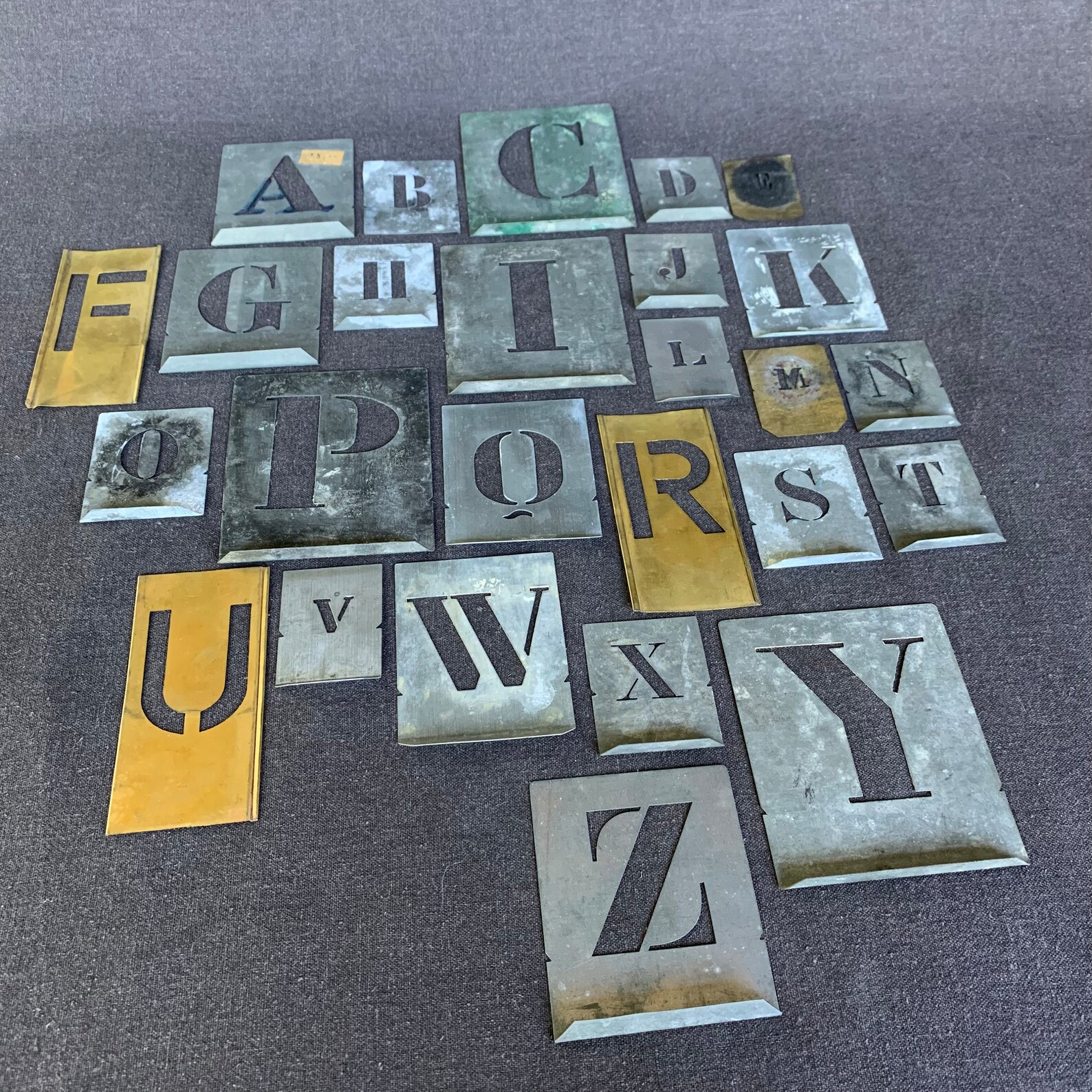 Vintage Stencil Alphabet. Complete A to Z Mixed Matched Set. - Etsy