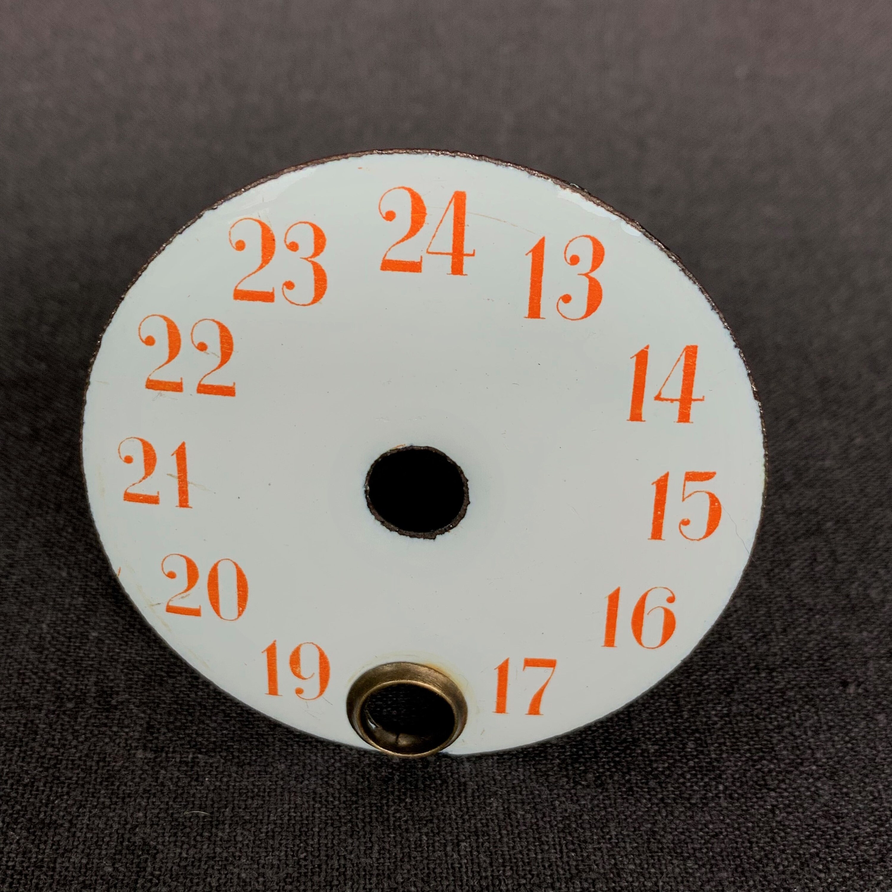 Antique Enamel Clockface With Pm Hours Dial. Rescued Retro - Etsy