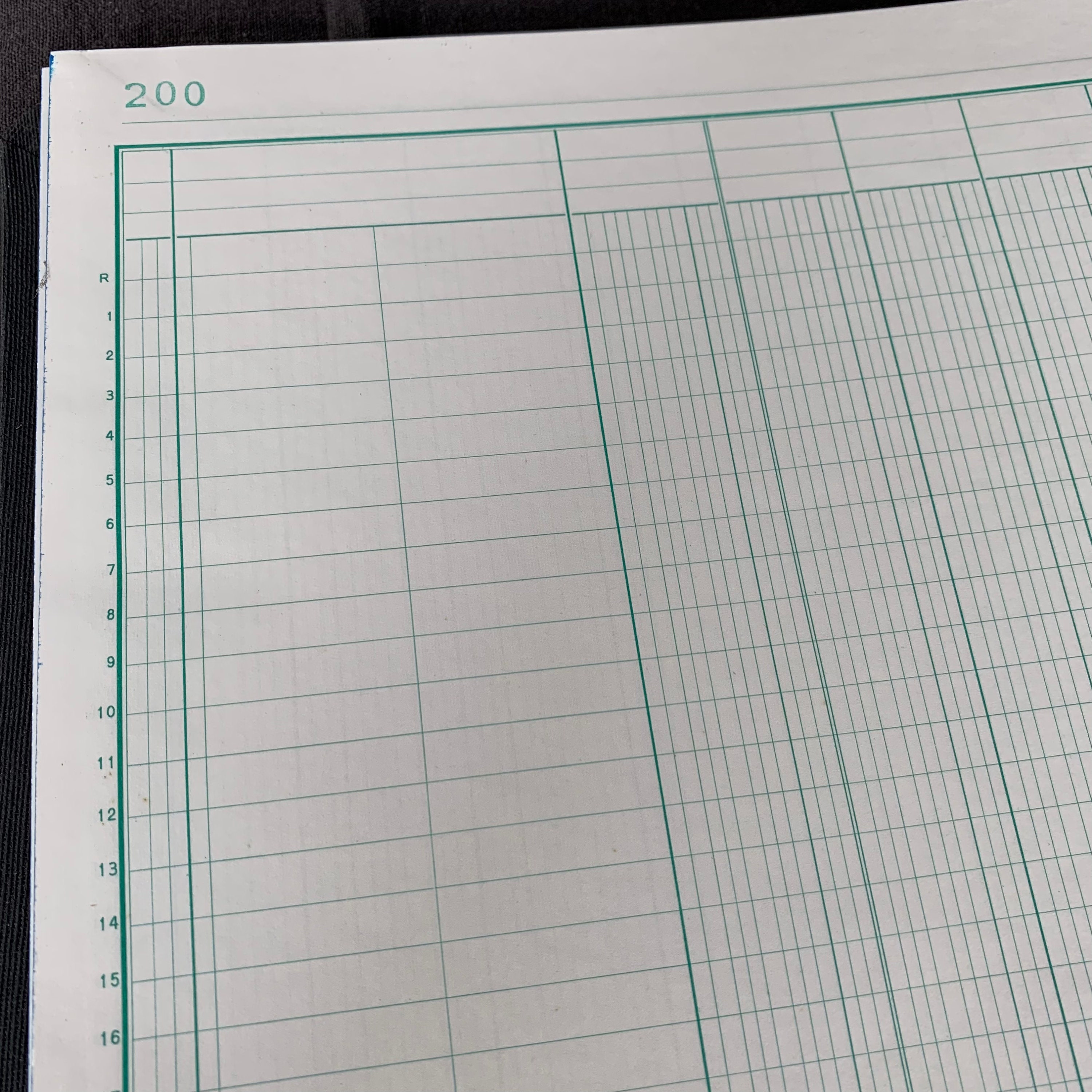 Vintage Large Blank Record Book for Collage Journaling. Retro ...