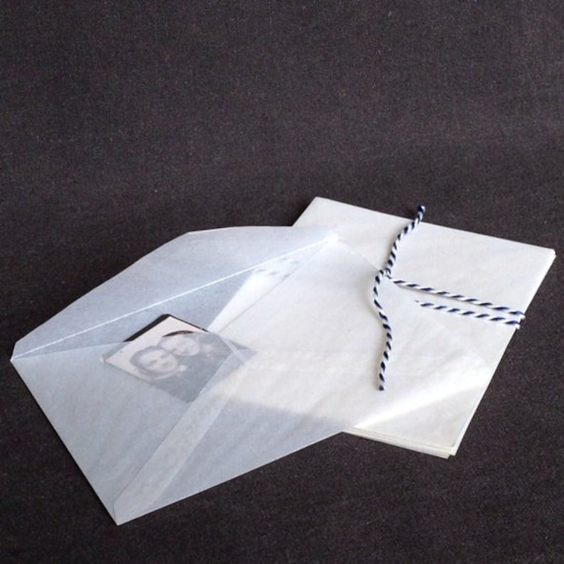 Mail it with class. Vintage translucent vellum glassine | Etsy