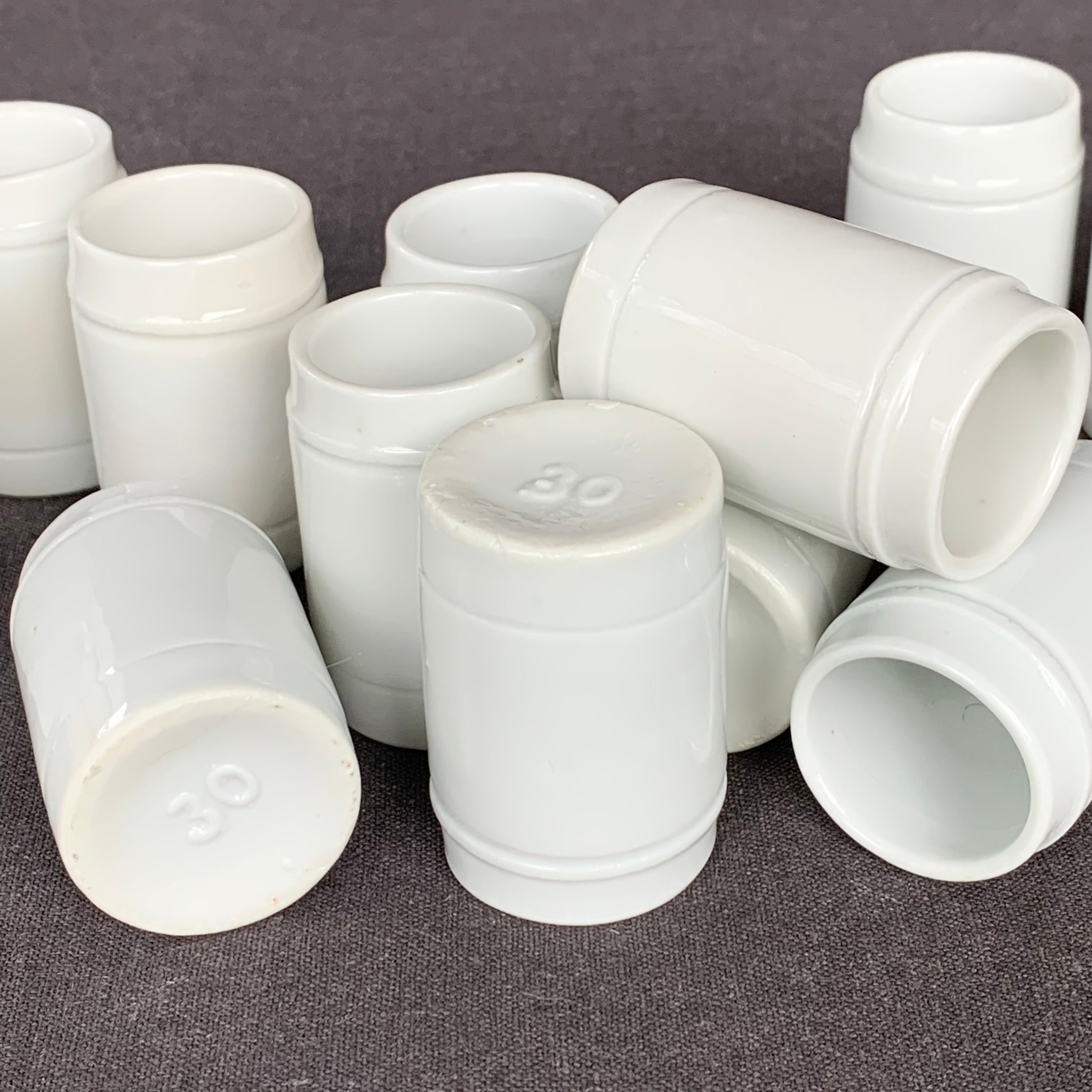 Vintage Laboratory Scientist Porcelain Cups. Set of 12 Rescued - Etsy