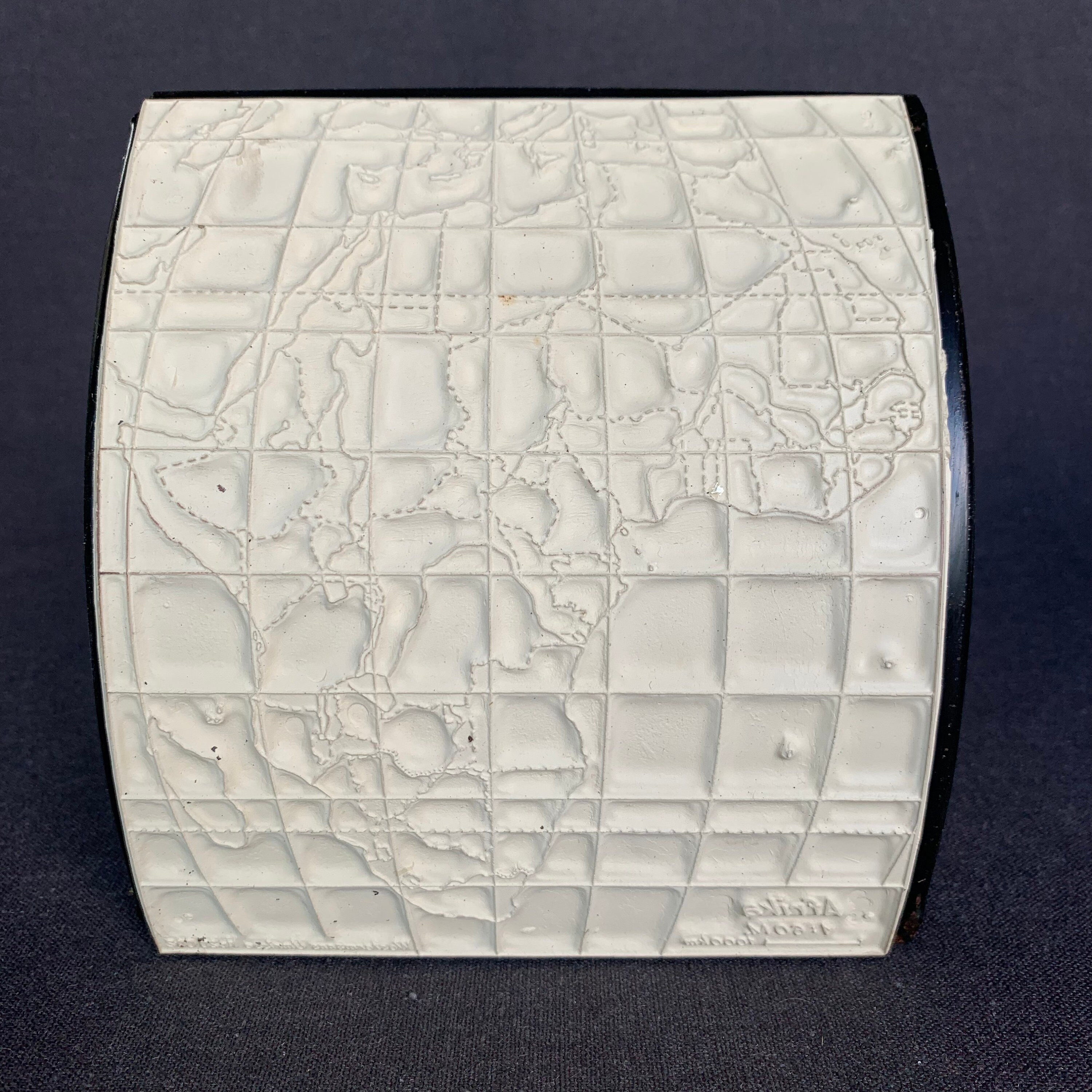 Vintage Large Africa Map Stamp Plate in Original Box. Fab Find for ...