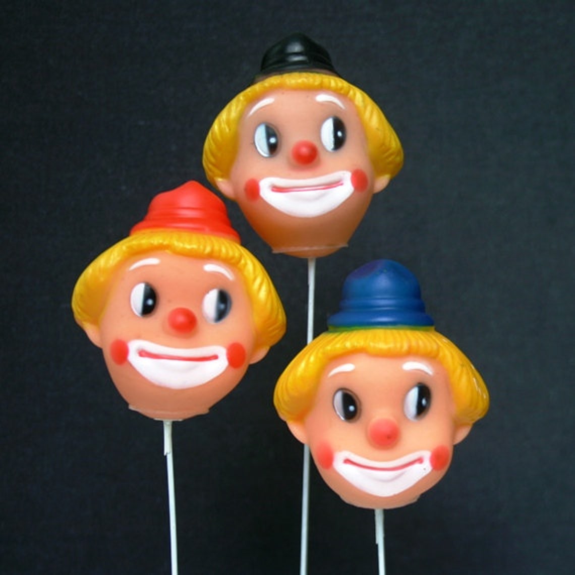 Fun Clown Faces Vintage Cake Topper. Kids Party Table Setting - Etsy