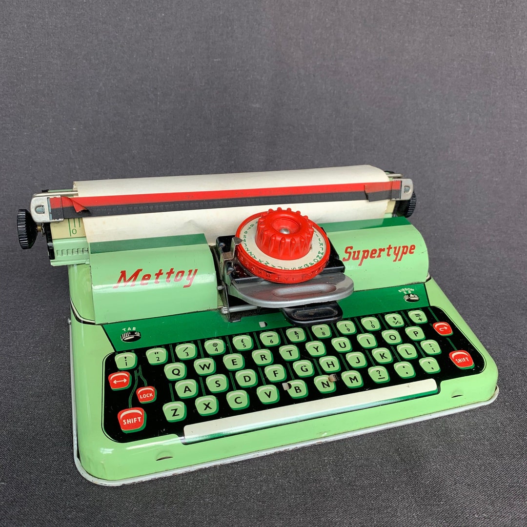 Vintage Mettoy Supertype Typewriter Toy. Retro Collectibles Letter ...