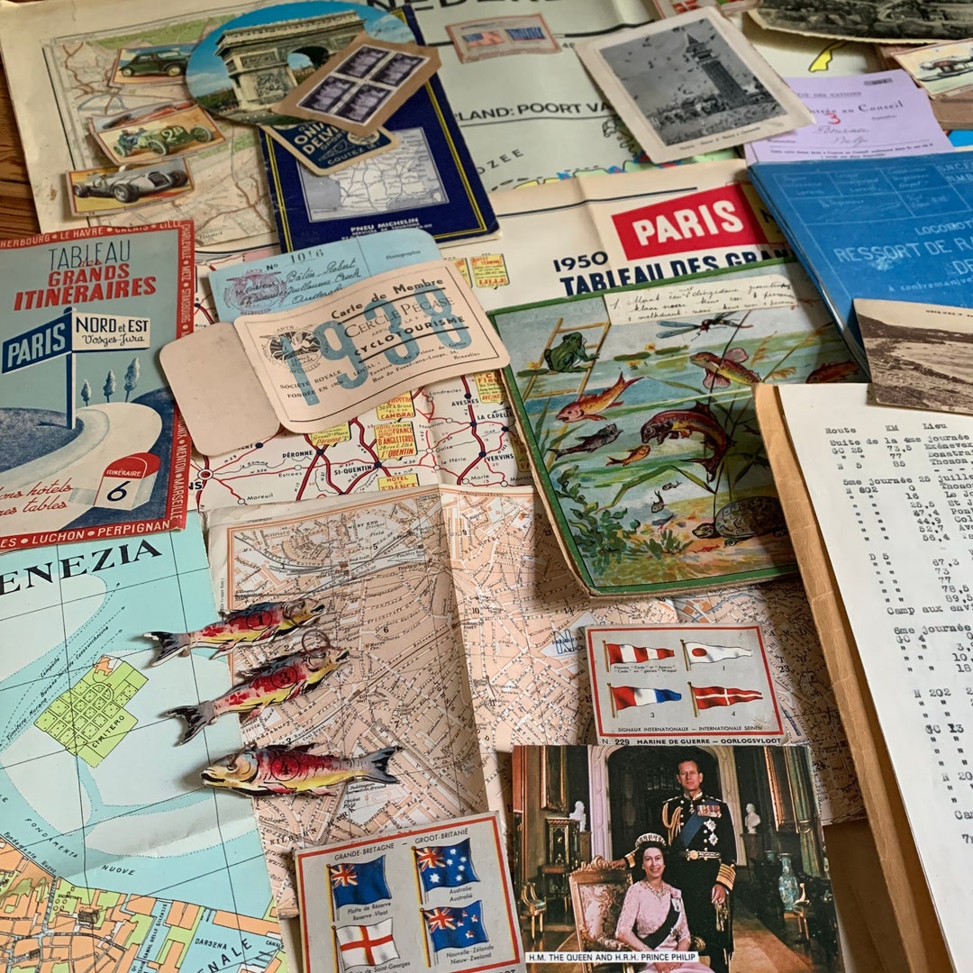 Antique Rescued Travel Memorabilia Paper Inspiration Pack. Collectibles ...