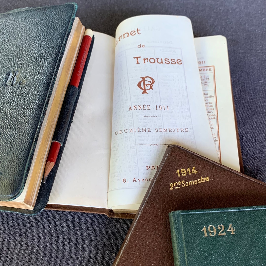 Antique Diaries Instant Collection of 4. Vintage Collectibles 1883 ...