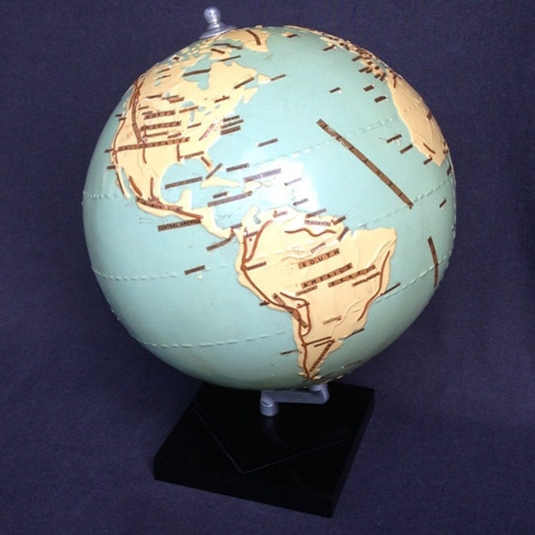 World Relief Tactile Globe for Blinds. Philips Collectible for Travel ...