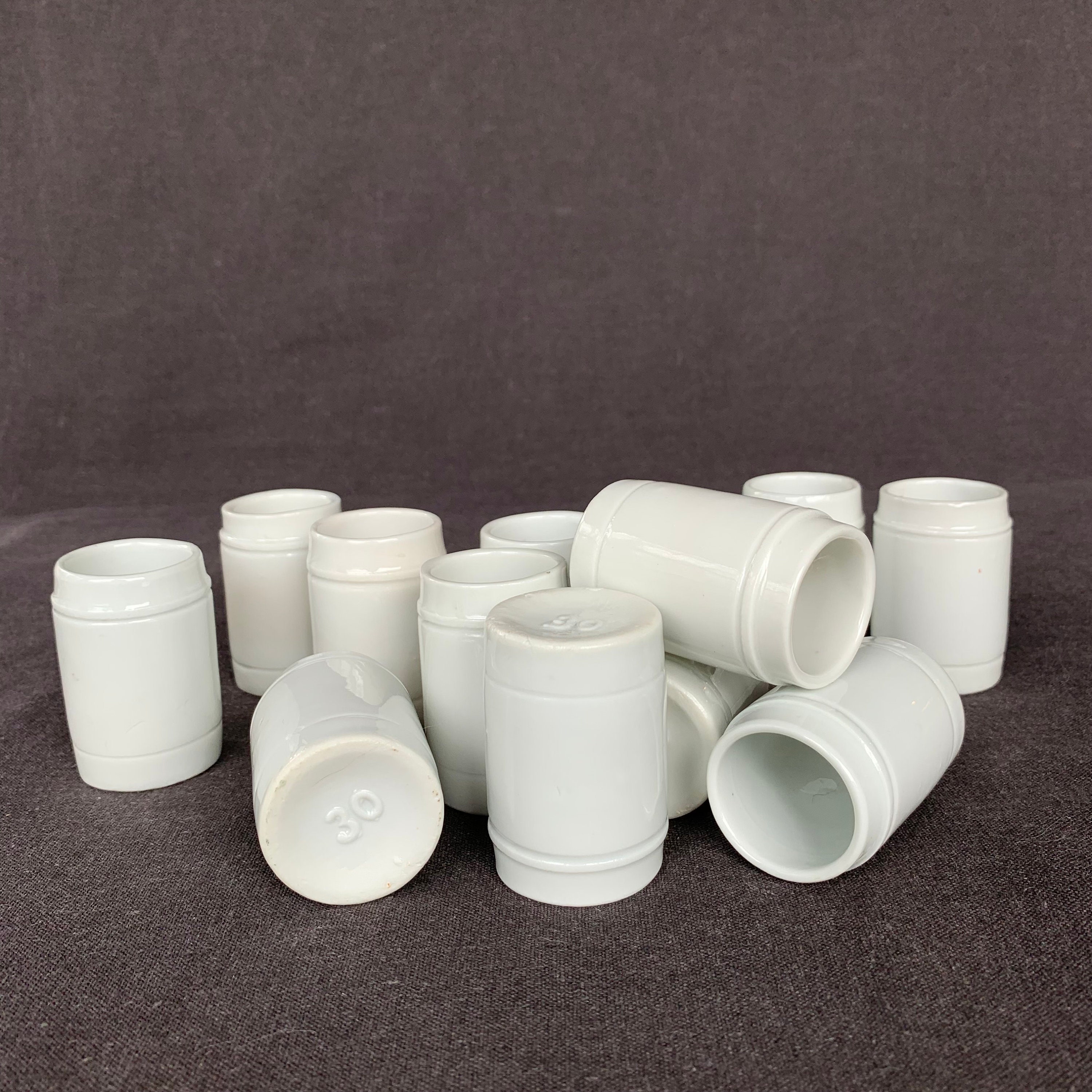 Vintage Laboratory Scientist Porcelain Cups. Set of 12 Rescued - Etsy