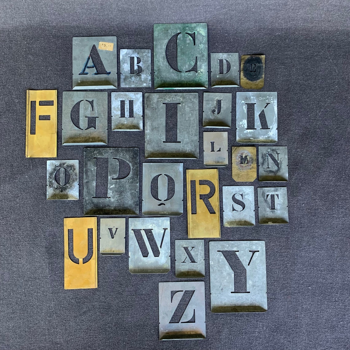 Vintage Stencil Alphabet. Complete A to Z Mixed Matched Set. - Etsy