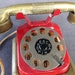 Red and Gold Antique Tin Toy Telephone. Rescued Vintage Money - Etsy