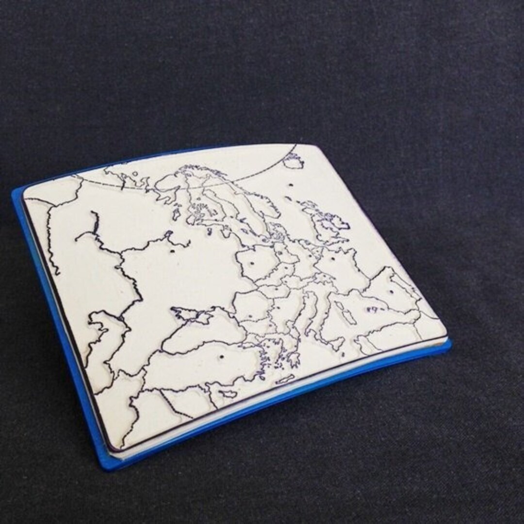 Vintage Europe Map Large Stamp Plate. Fabulous Find for Travel Journal ...