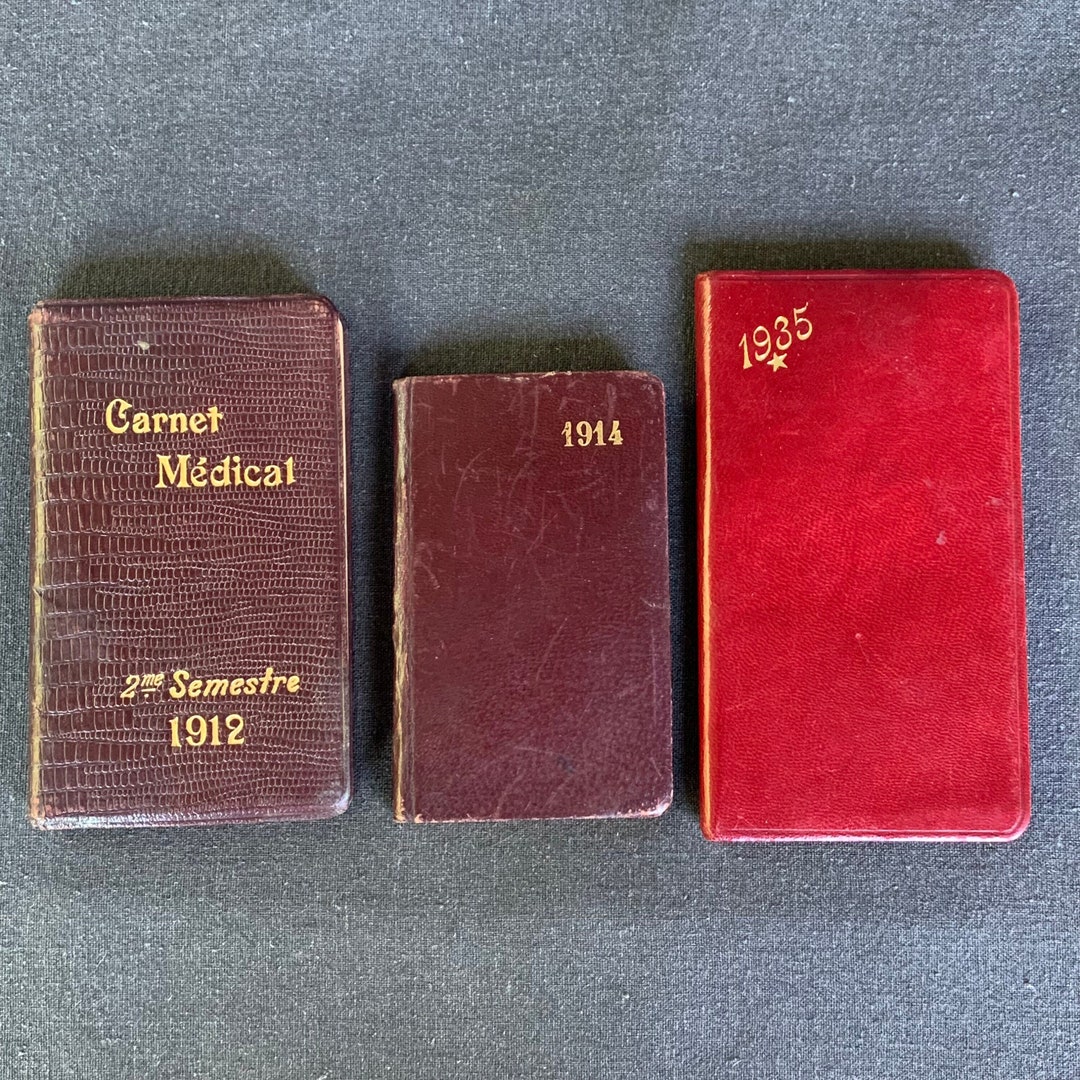 Antique Diaries Instant Collection of 3. Vintage Collectibles 1912 ...