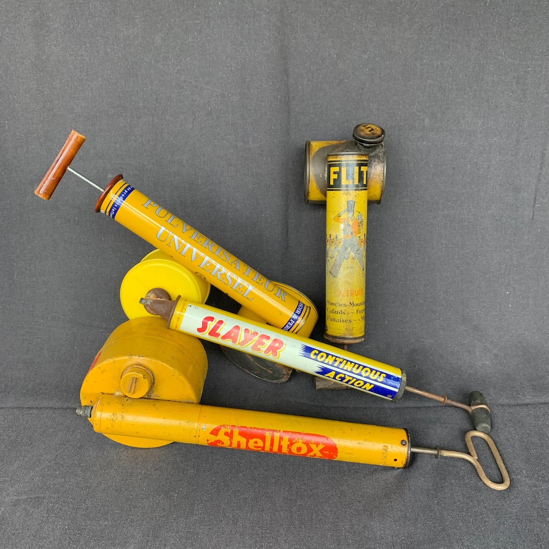 Vintage Insecticide Sprayer Instant Collection of 4. Retro Rescued Fly ...