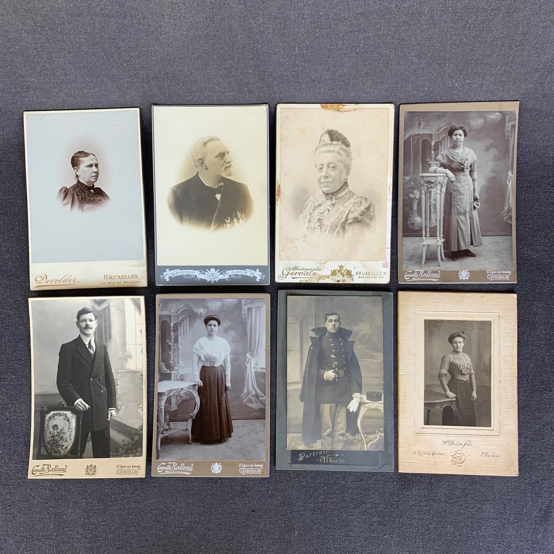 Antique Ancestors Black and White Cabinet Photography Instant ...