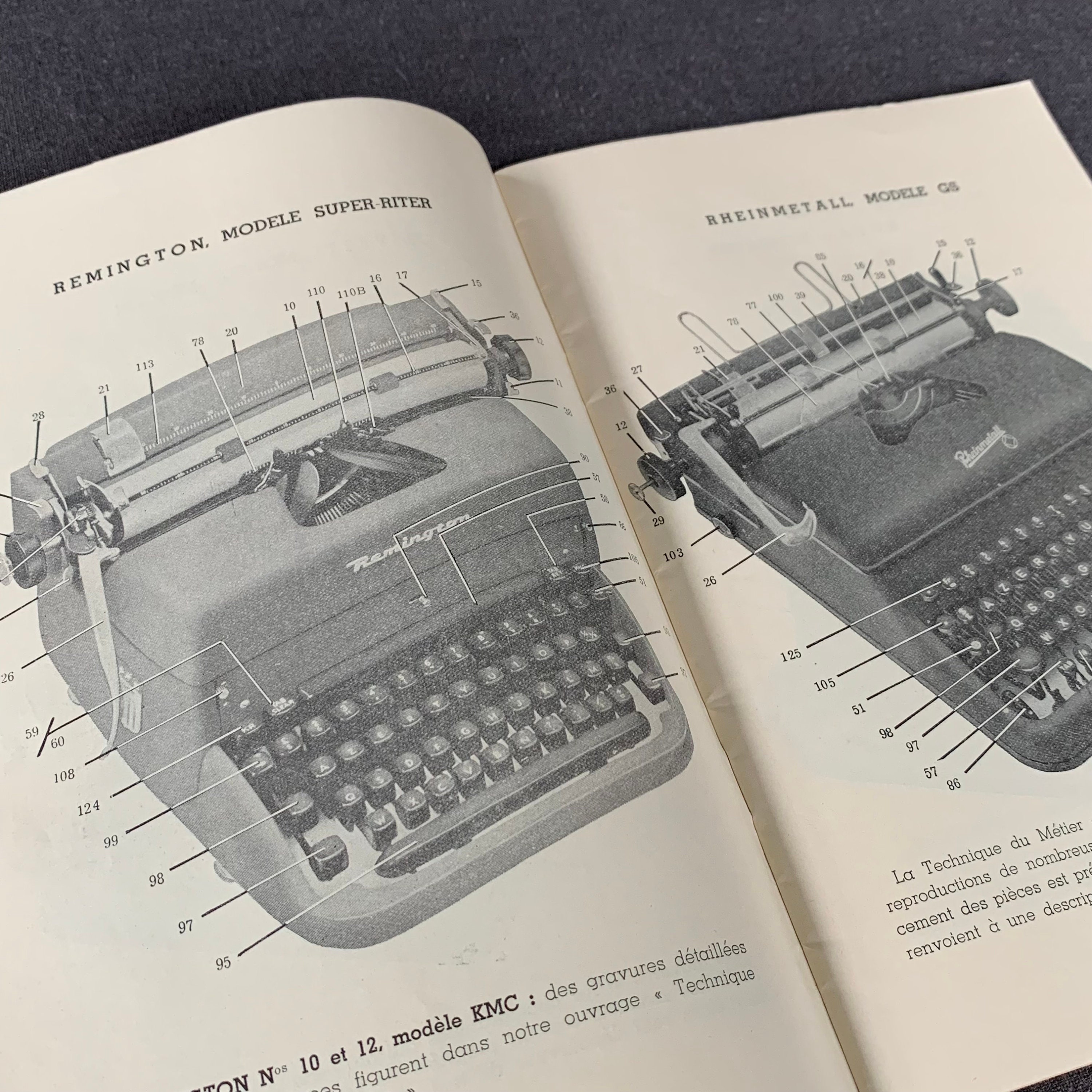 Vintage AZERTY Typing Learning Book. Retro Typewriter - Etsy