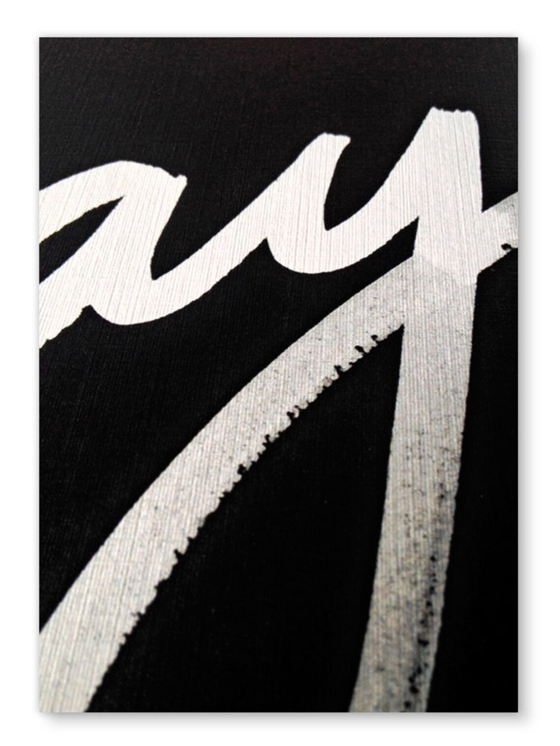 Black and White Type Print Yay Motivational Typographic Quote Print by ...