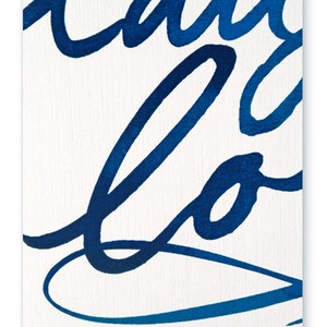 Live Laugh Love Typographic Print - Navy Blue. Modern Inspirational ...