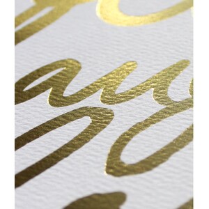 Live Laugh Love - Gold Foil Print. Modern Typographic Print. Gold Quote ...
