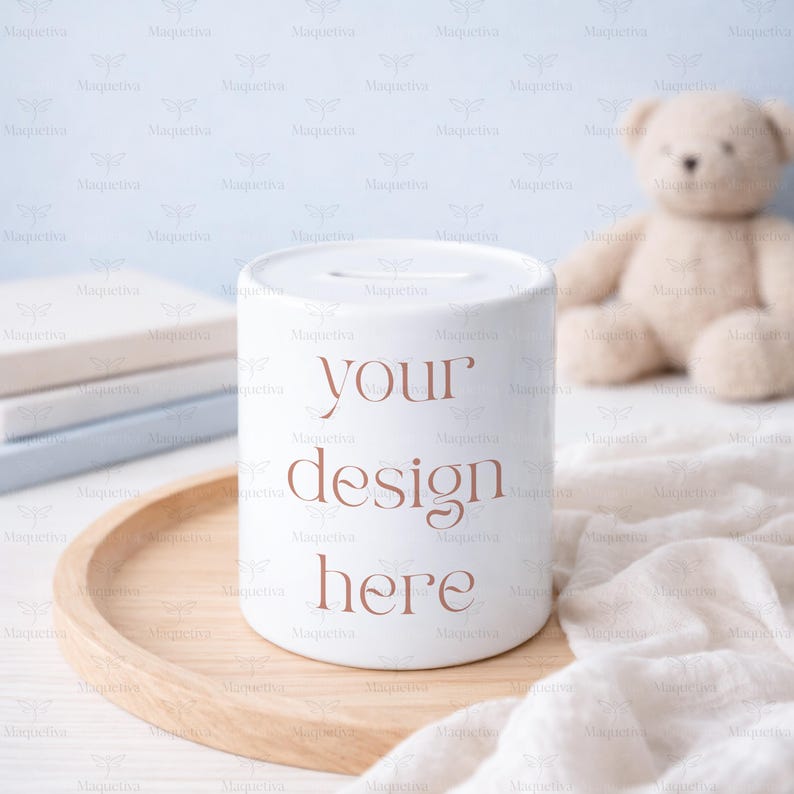 Money Box Mockup for Boys, Kids Ceramic Coin Bank Mockup - Etsy UK