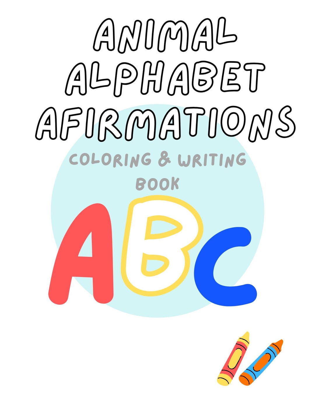 ABC Alphabet Affirmations Coloring Pages for Coloring Book - Etsy