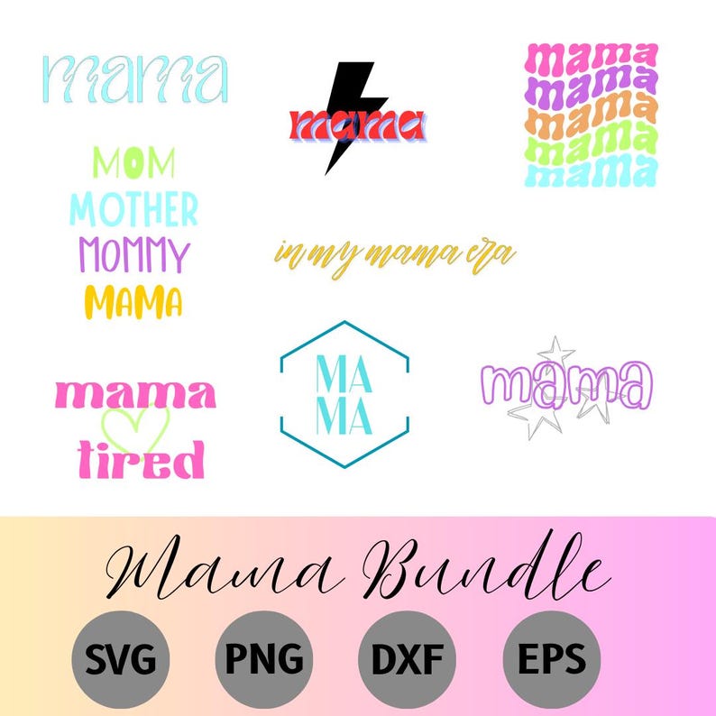 Mama Svg | Png | Eps | Dxf | Digital Download - Etsy