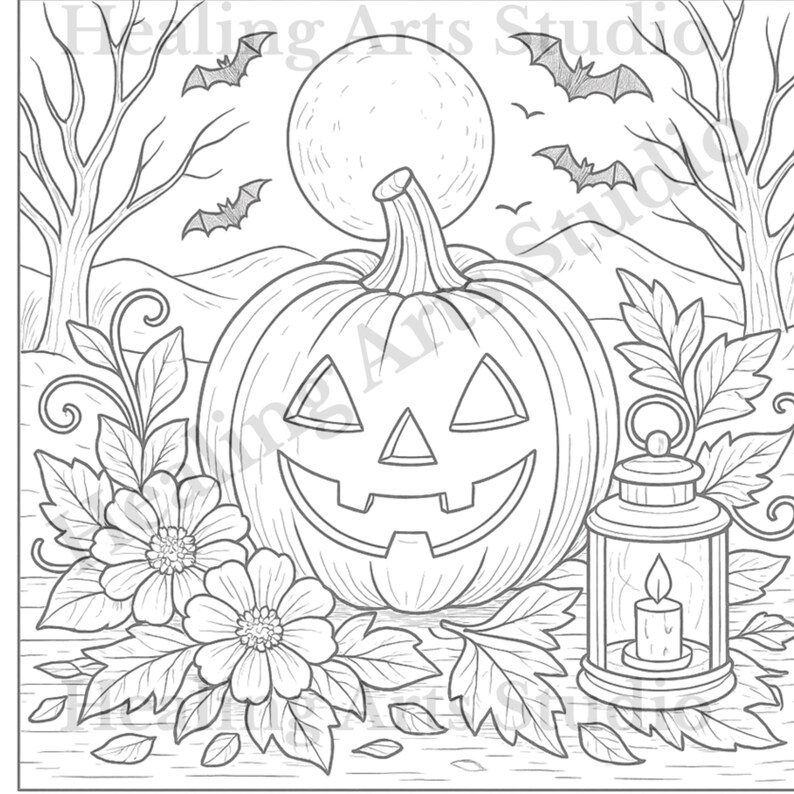 Pumpkin Season: A 24-page Autumn Coloring Book for Cozy and Magical ...