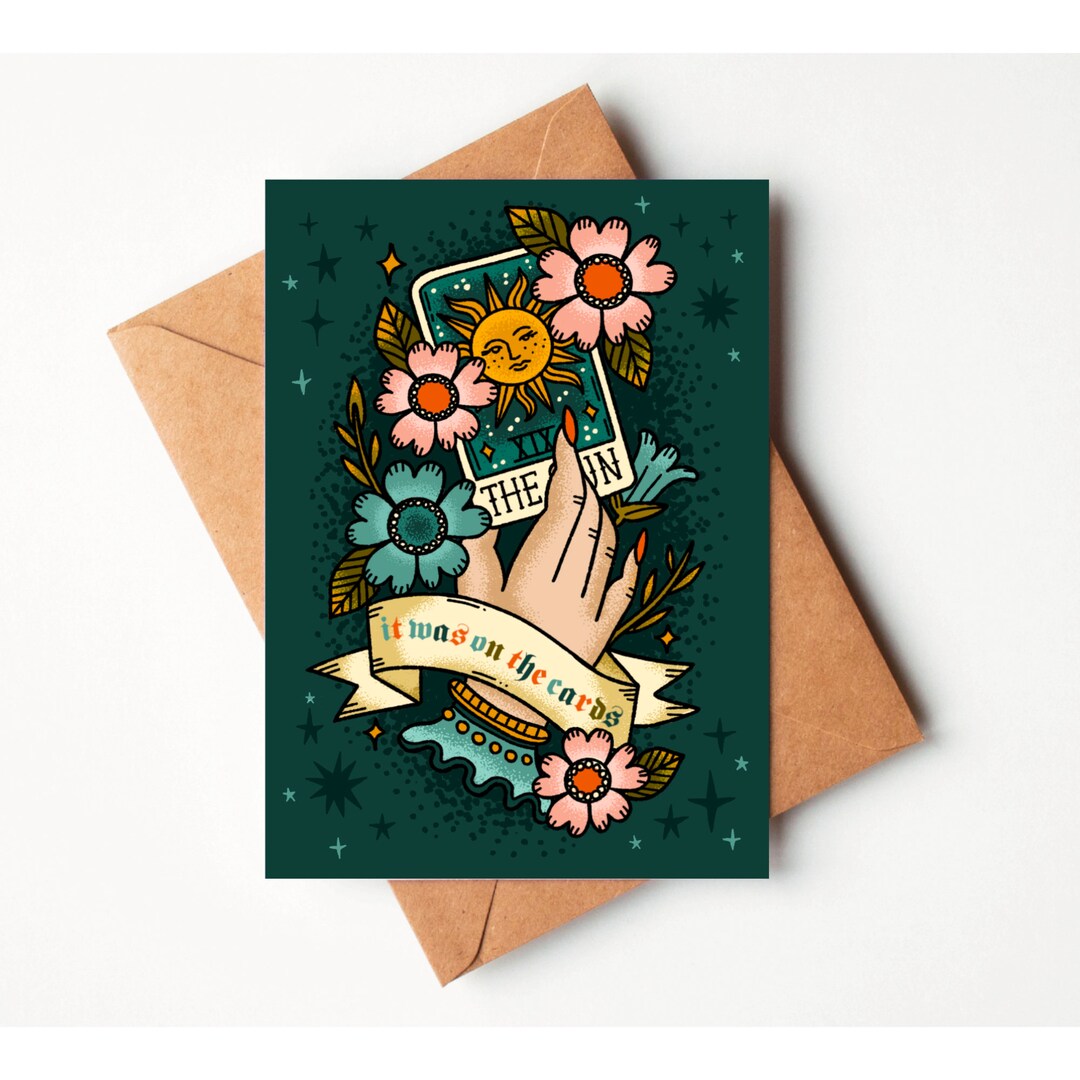 A6 Card Alternative Wedding Card Greetings Card Hand Lettering It Was ...