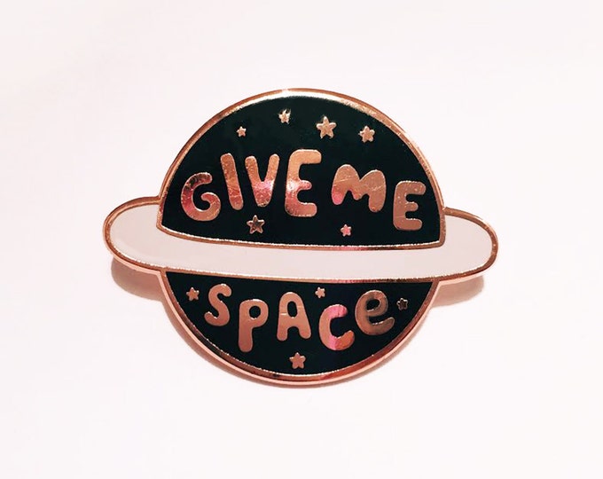 Give Me Space Enamel Lapel Pin | Enamel Pin / Pin Game / Pin Badge ...