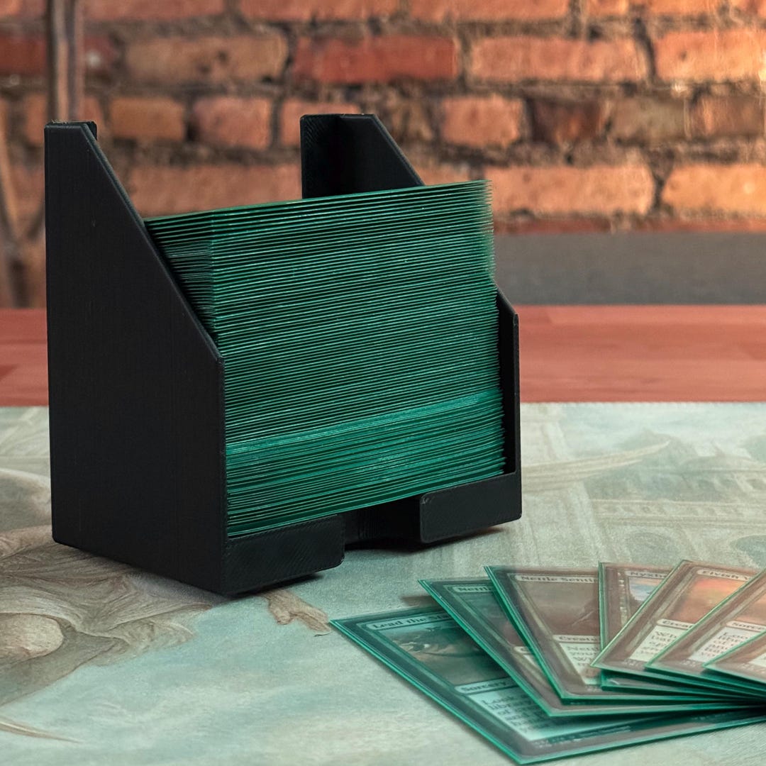 Card Caddy: MTG Commander Deck Holder With Angled Base - Etsy