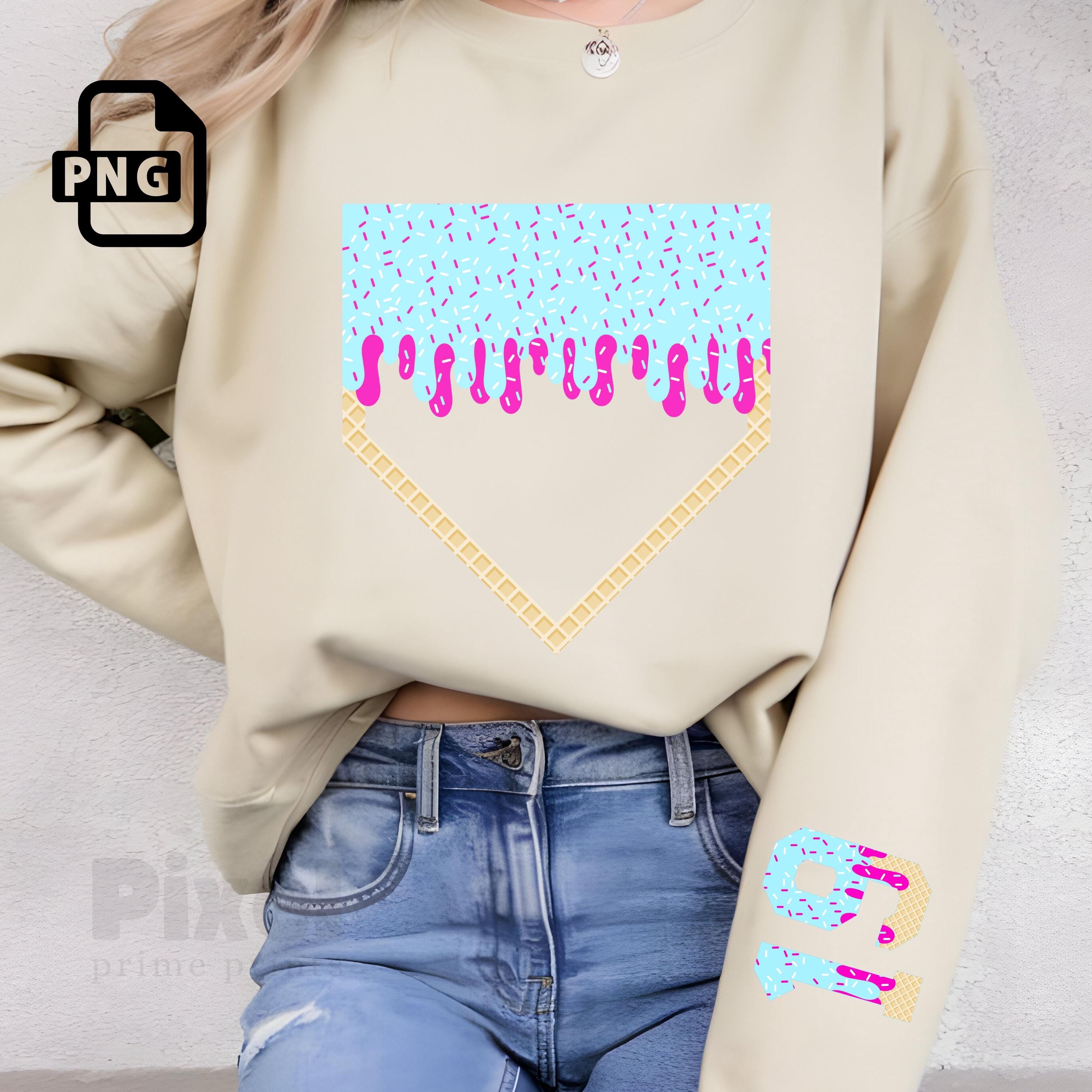 Jersey Dripping Numbers|sprinkles Ice Cream Numbers|homeplate Png ...