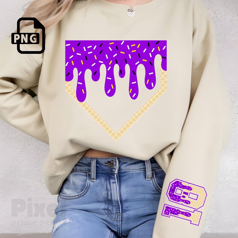 Dripping Numbers|sprinkles Ice Cream Numbers|homeplate Png|dripping ...
