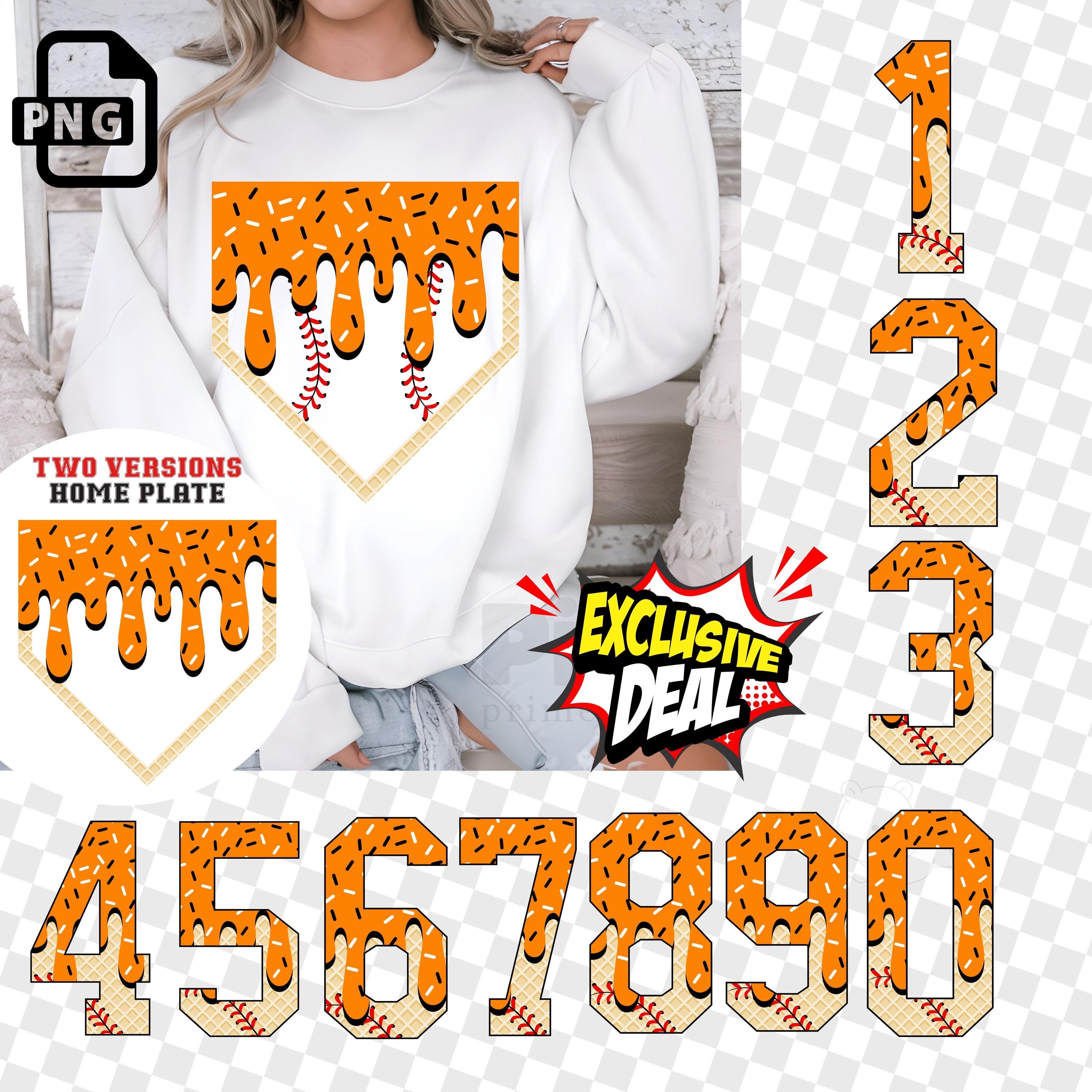 Dripping Numbers|sprinkles Ice Cream Numbers|homeplate Png|dripping ...