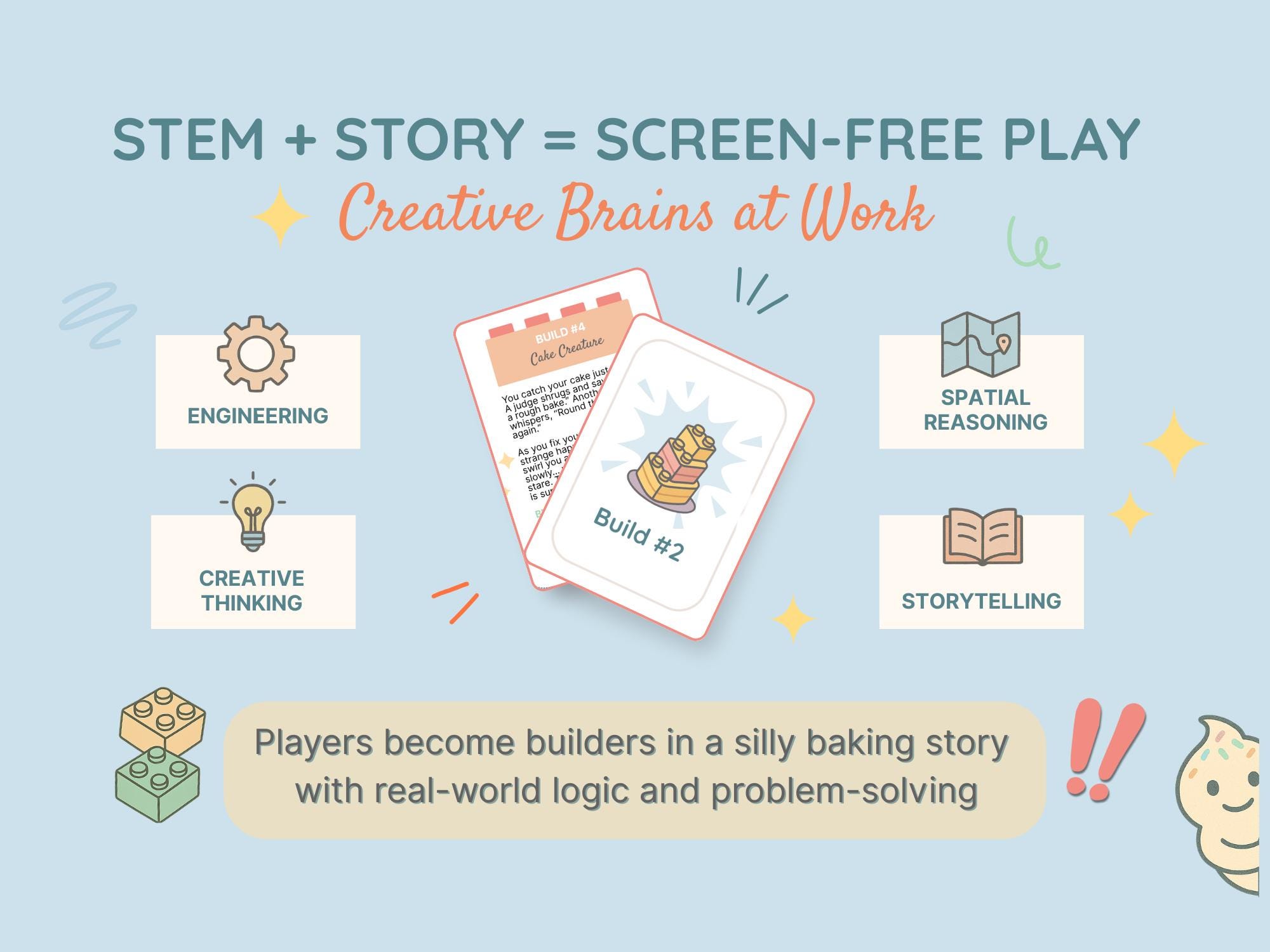 Building Game Printable for Kids Bake-off Challenge Screen-free ...