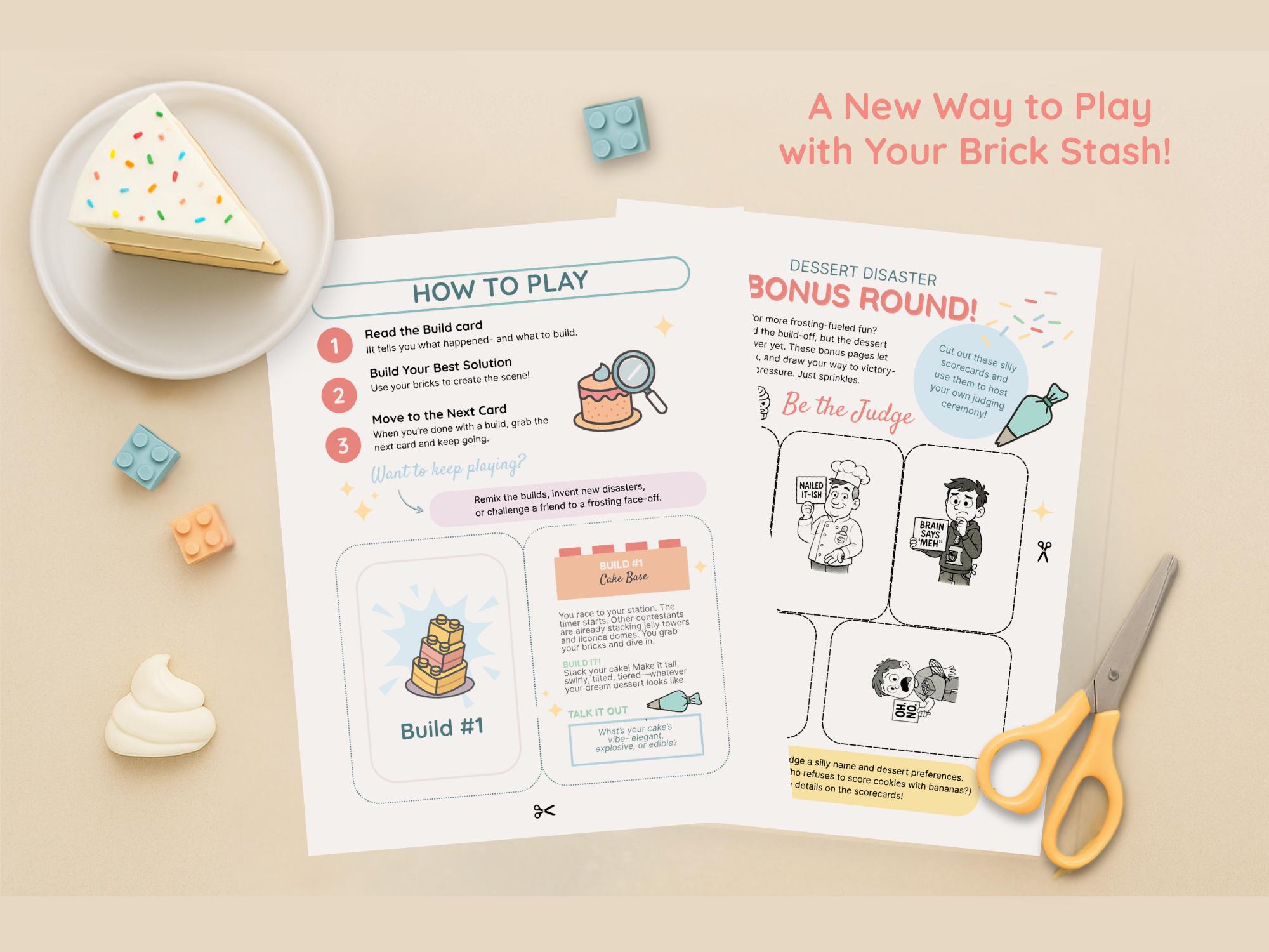 Building Game Printable for Kids Bake-off Challenge Screen-free ...